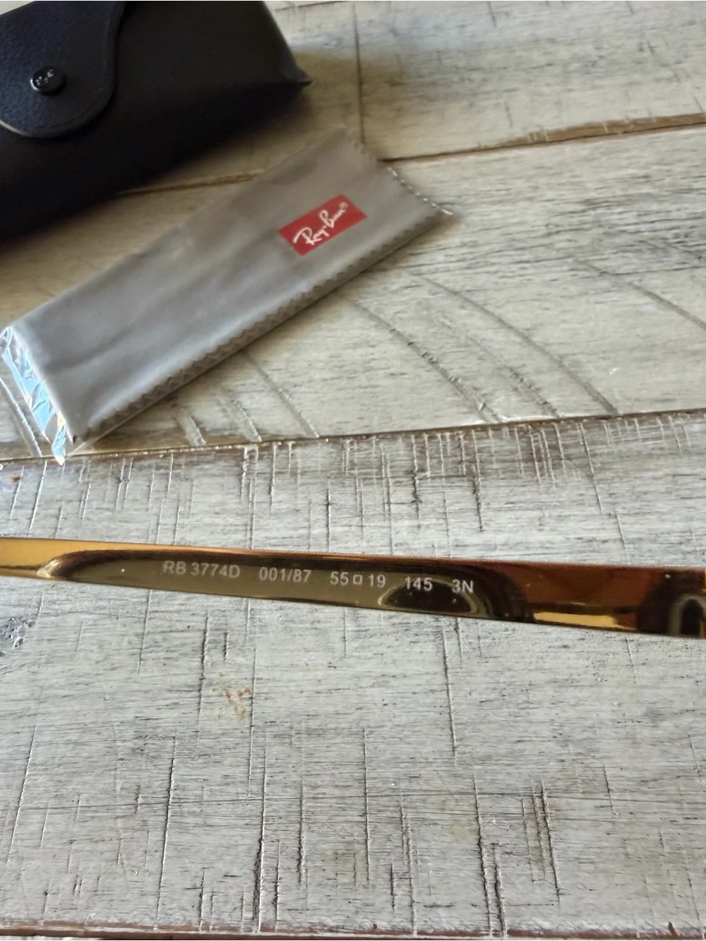 Ray-Ban | Accessories | Rayban Gold Frame Black Lens Oval Sunglasses ...